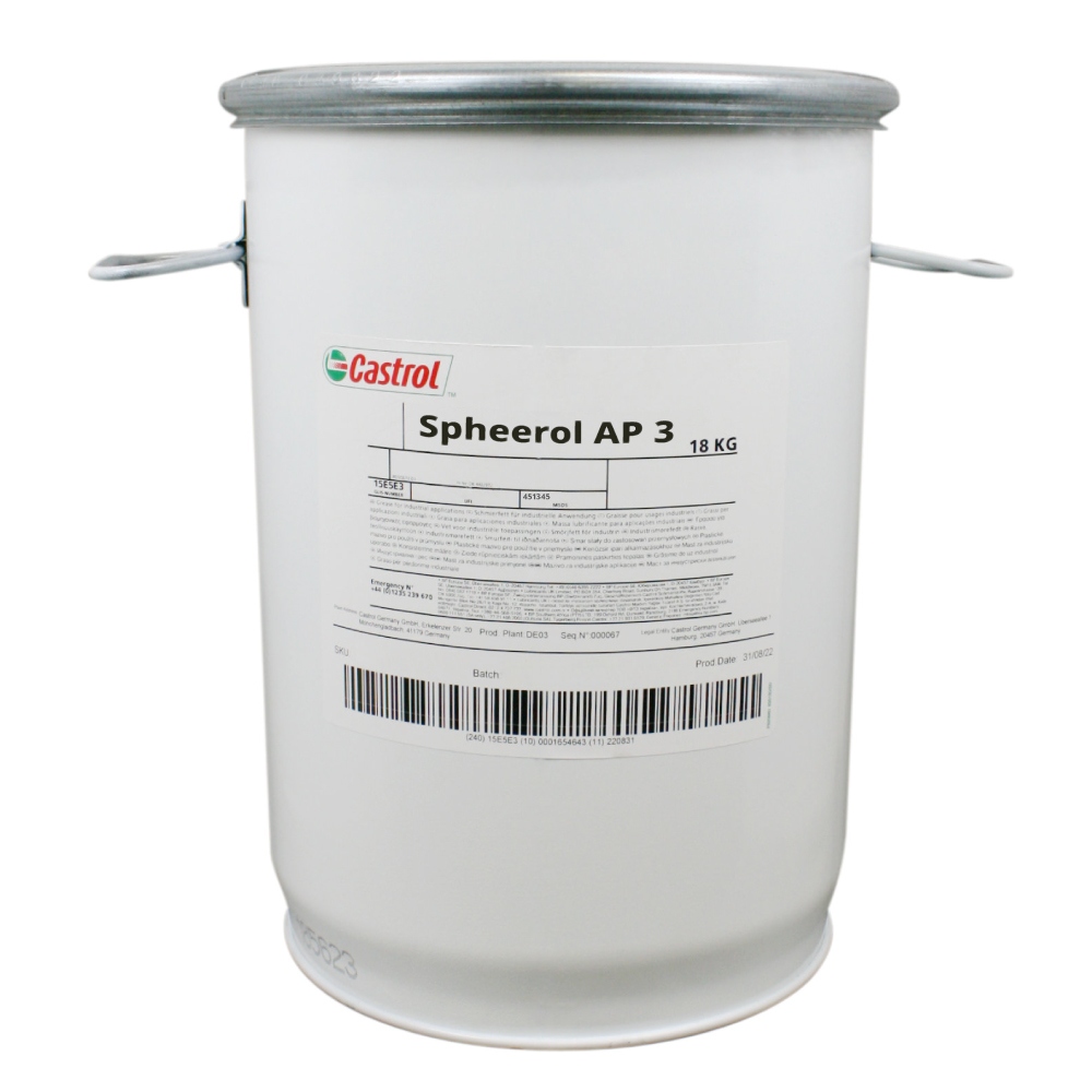 Castrol Spheerol AP 3 Lagerfett Auf Lithiumbasis NLGI 3 18kg Eimer Castrol Spheerol AP 3 Lagerfett Auf Lithiumbasis NLGI 3 18kg Eimer