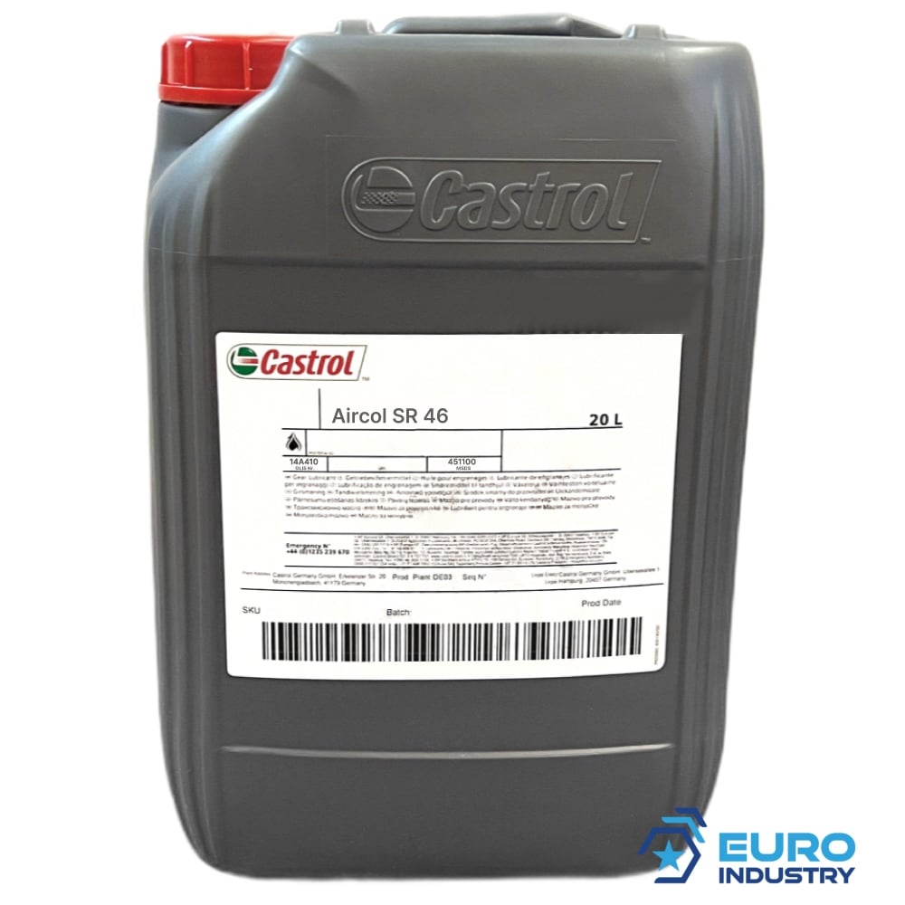 Castrol Aircol SR 46 Rotary compressor oil VDL 20L canister - online ...