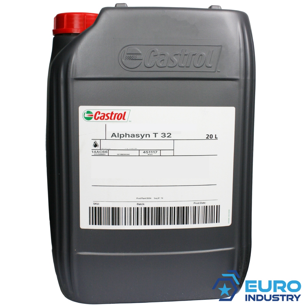 Castrol Alphasyn T 32 Huile synthétique engrenages et hydraulique 20L ...