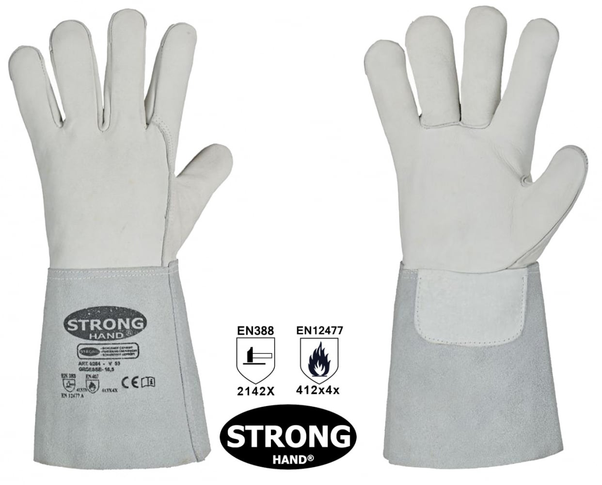 Stronghand 0264 V 53 Welding Gloves heat resistant type A size 10.5 ...