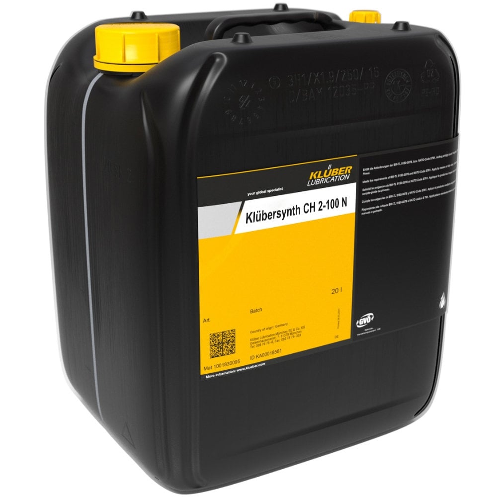 Klübersynth CH 2-100 N High-temperature chain oil 20l canister - online ...