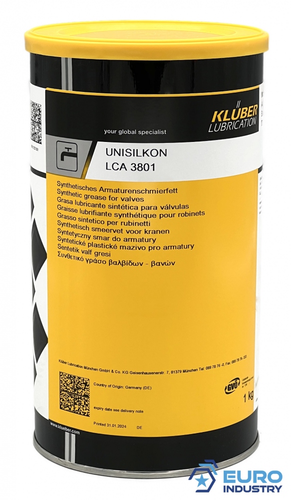 Klüber Unisilkon LCA 3801 Special grease for drinking water valves 1kg ...
