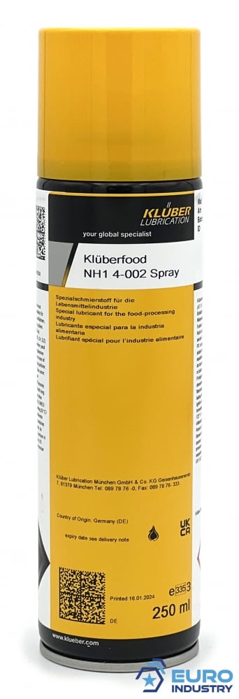 Klüberfood NH1 4-002 Spray Water displacement fluid 250ml - online ...