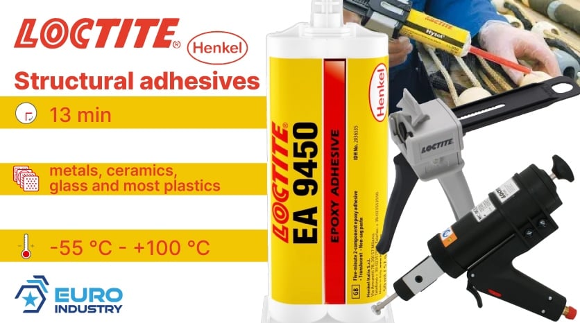 Loctite EA 9450 Two Part Epoxy Adhesive clear 50ml catridge - online ...