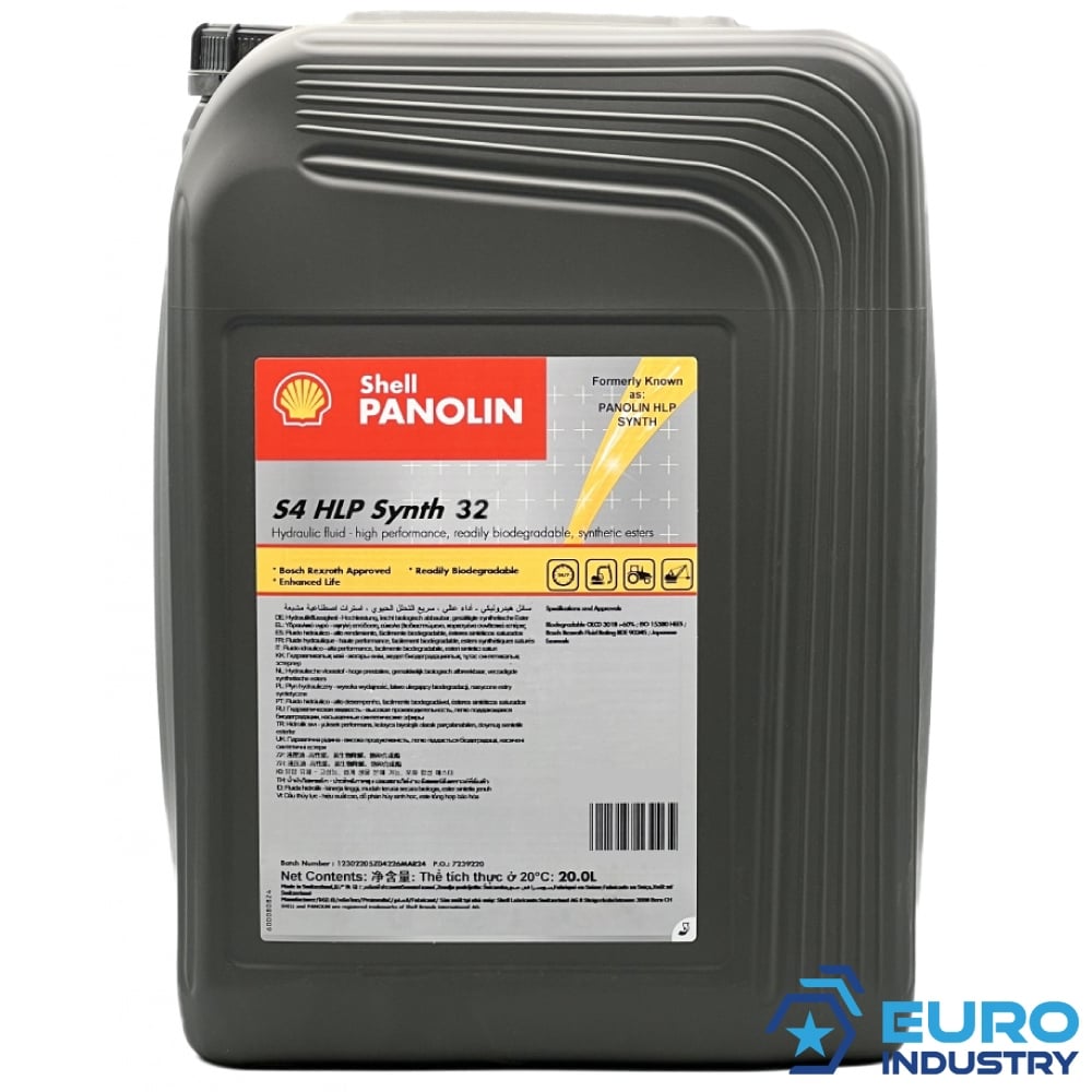 Shell PANOLIN S4 HLP Synth 32 Hydraulic oil biodegradable HEES 20L ...