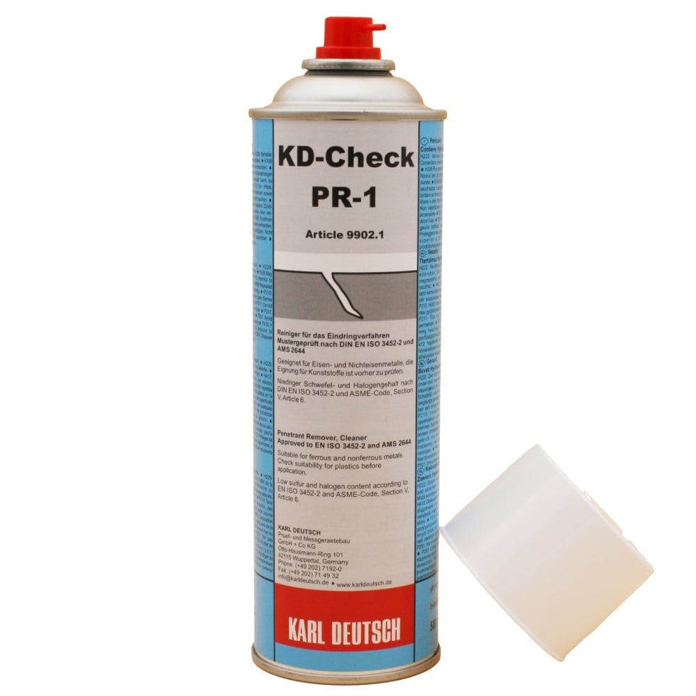 KD-CHECK PR-1 Reiniger zur Eindringprüfung ISO 3452-2 500ml Spray ...